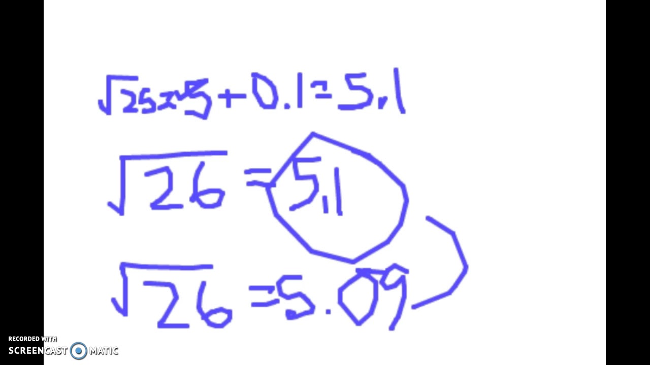 How to Calculate Imperfect Squares - YouTube