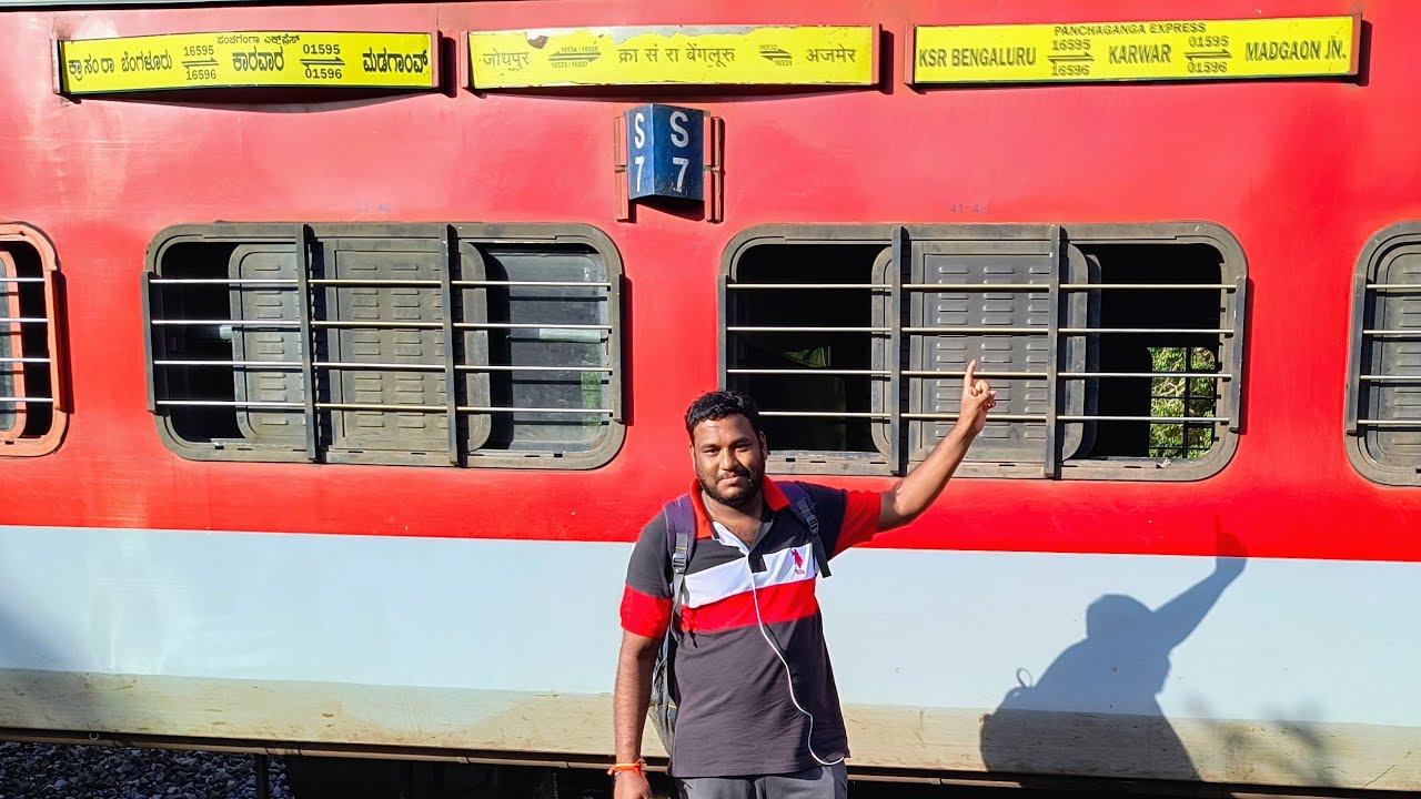 Bengaluru to Gokarna Train Journey : Panchaganga SF Express Train ...
