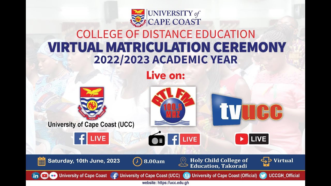 TVUCC Live Stream: UCC, COLLEGE OF DISTANCE EDUCATION VIRTUAL ...