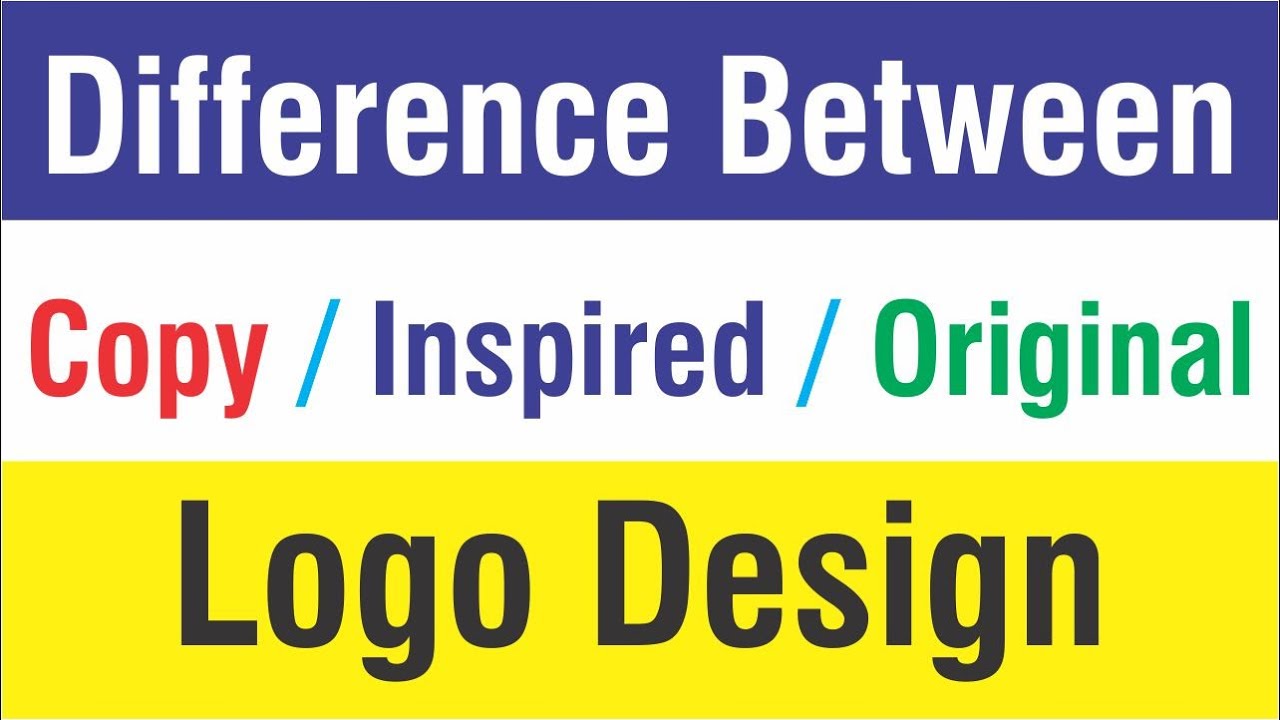 Difference Between Copy Cat / Inspired / 100% Original Logo Design ...