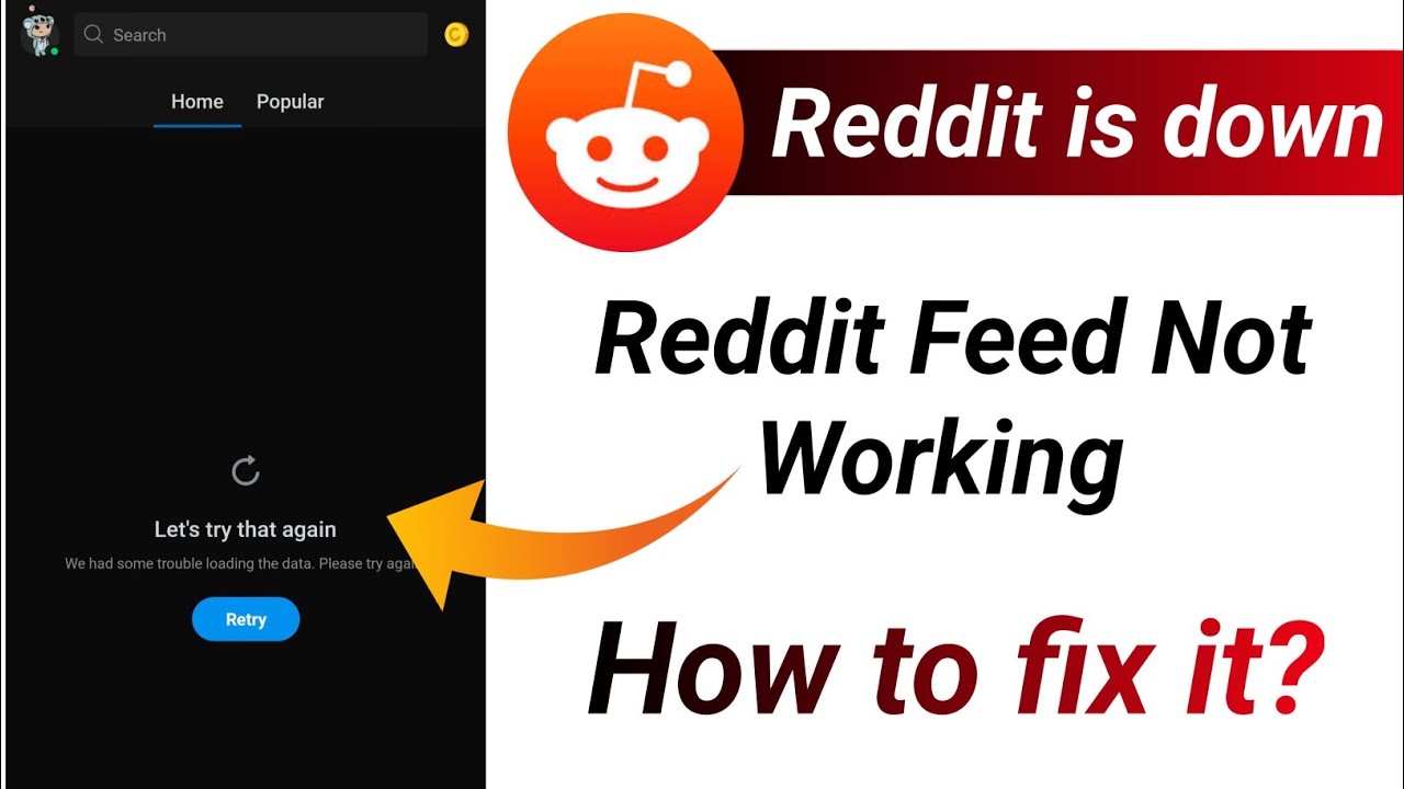 Reddit App is down | reddit Feed not working how to fix 2023 | #reddit ...
