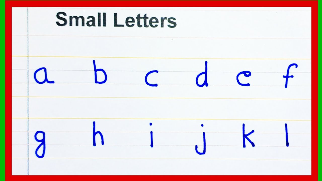 Small Letters abcd | abcd small letters | alphabet small letters ...