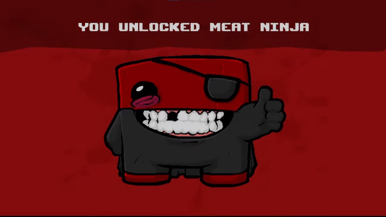 Super Meat Boy: IM A GOLDEN GOD + Meat Ninja unlocked - YouTube