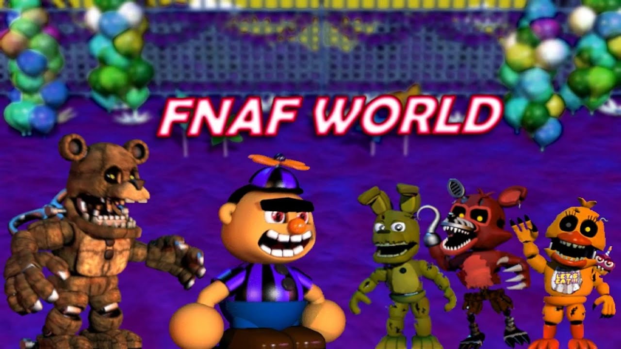 fnaf world part 5 exploring the secrets of pinwheel circus - YouTube
