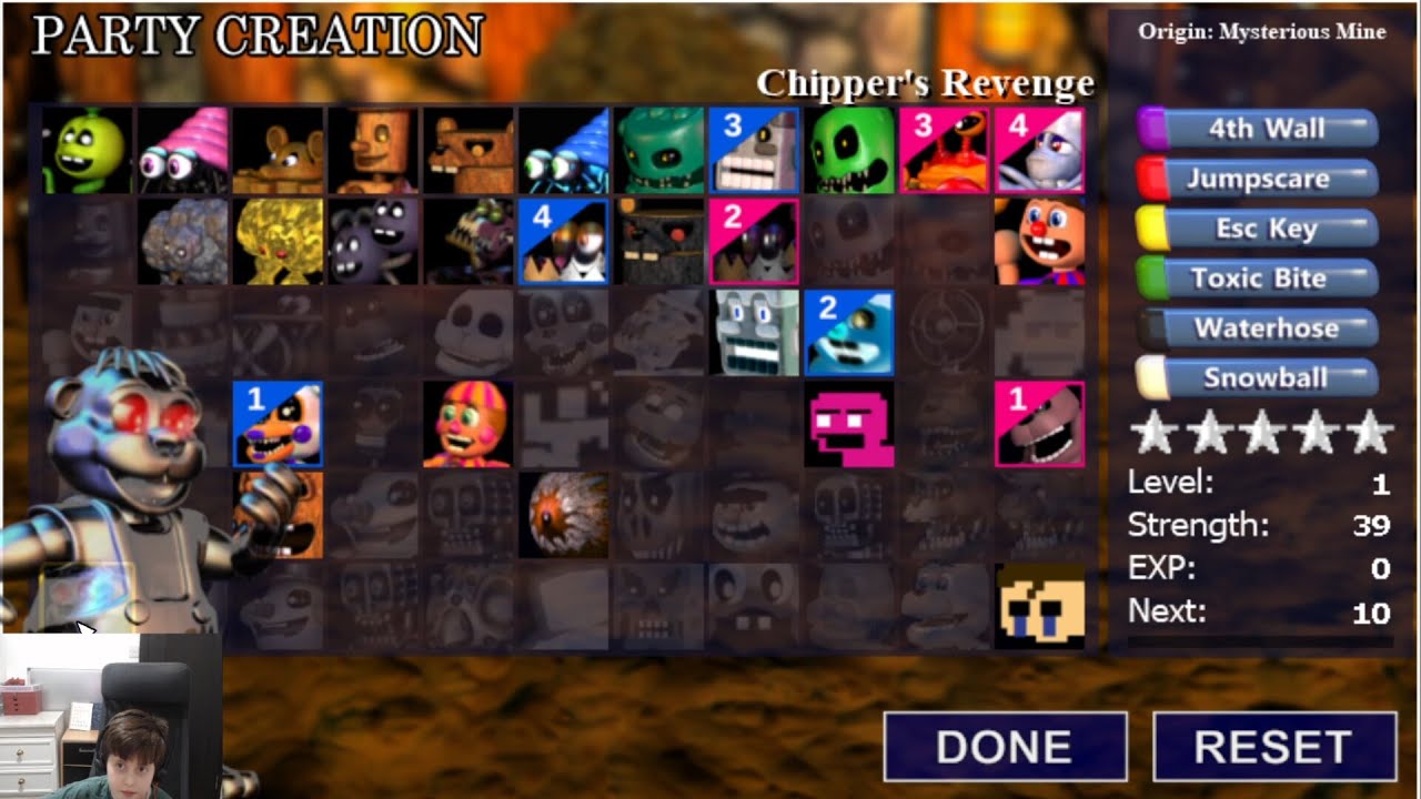 FNAF world simulator I got Chipper's Revenge! - YouTube