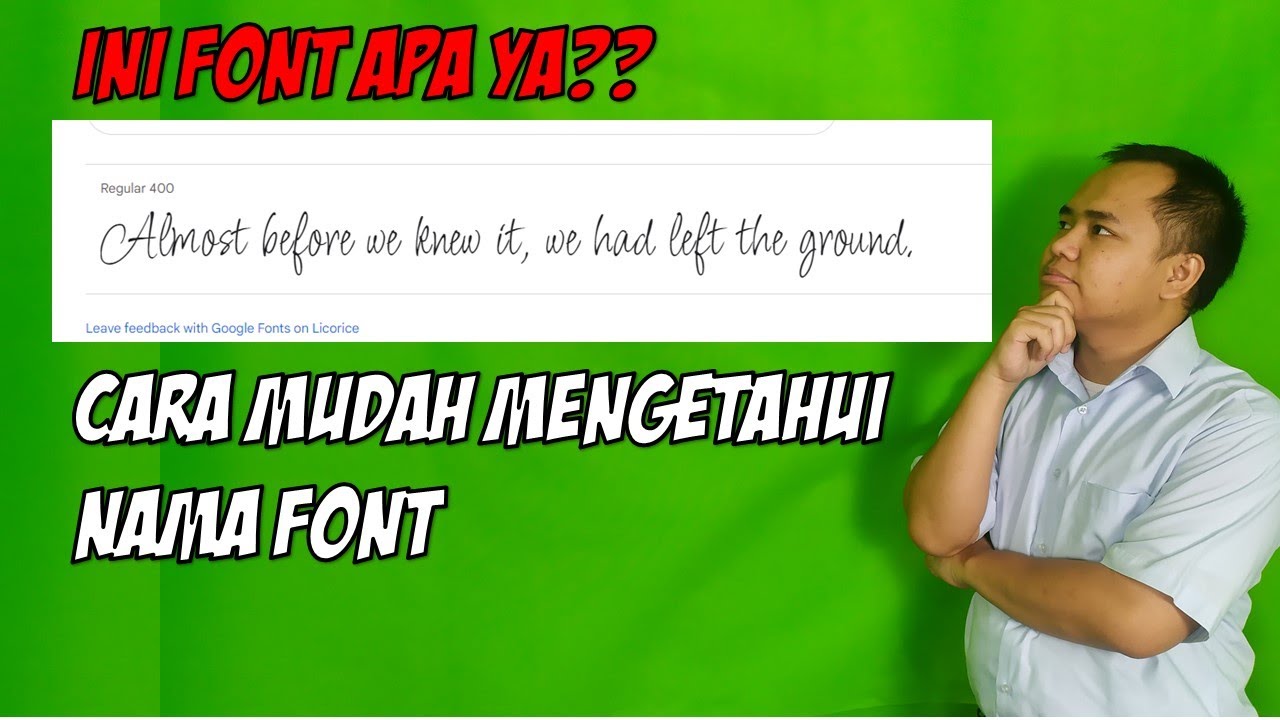 Cara Mengetahui Jenis Font dengan Mudah - YouTube