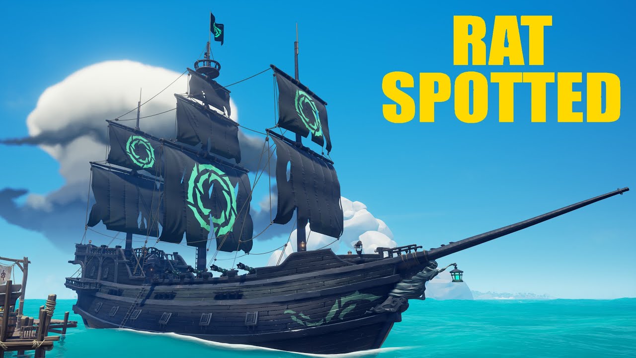 RAT SPOTTED at Sanctuary Outpost Docks 🐀 Sea Of Thieves Strange ...