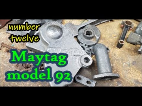 Maytag model 92 hit and miss engine rust removed twelve - YouTube