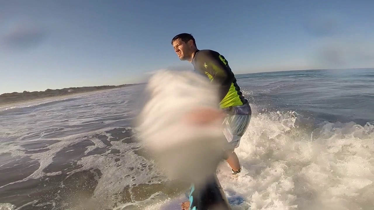 Secret Harbour SUP surfing small waves - YouTube