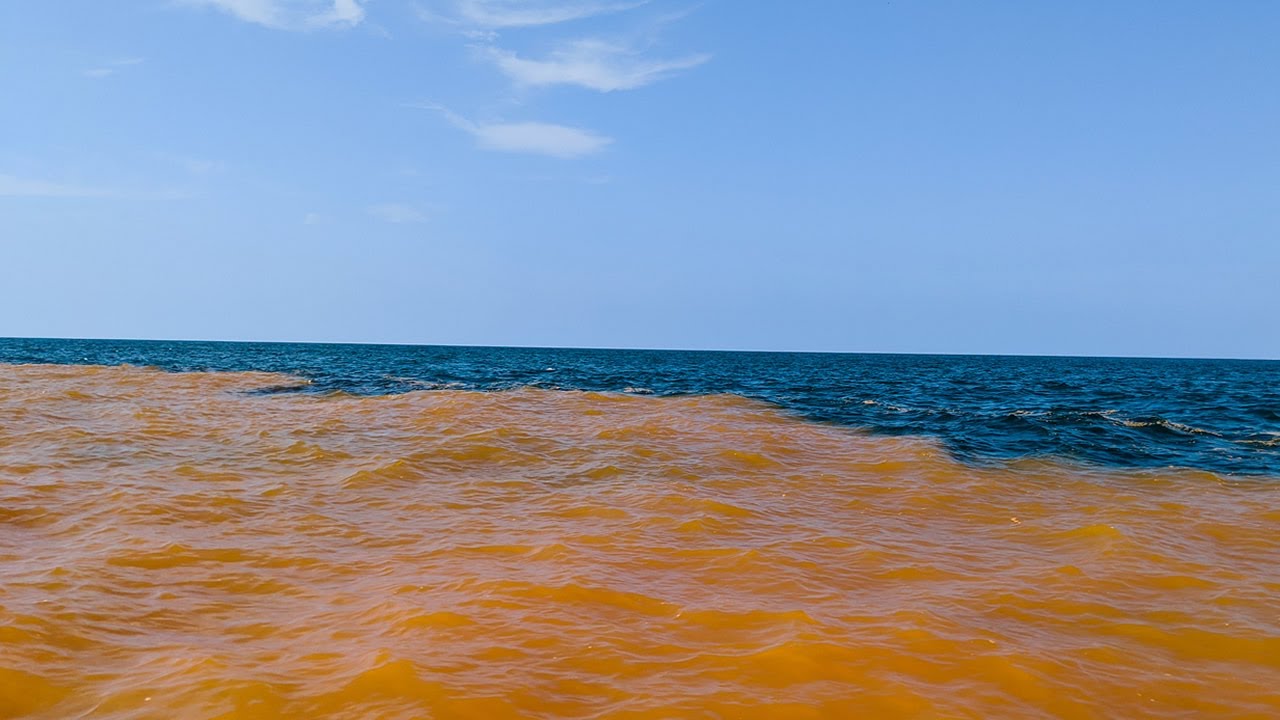Ocean suddenly changes color - YouTube
