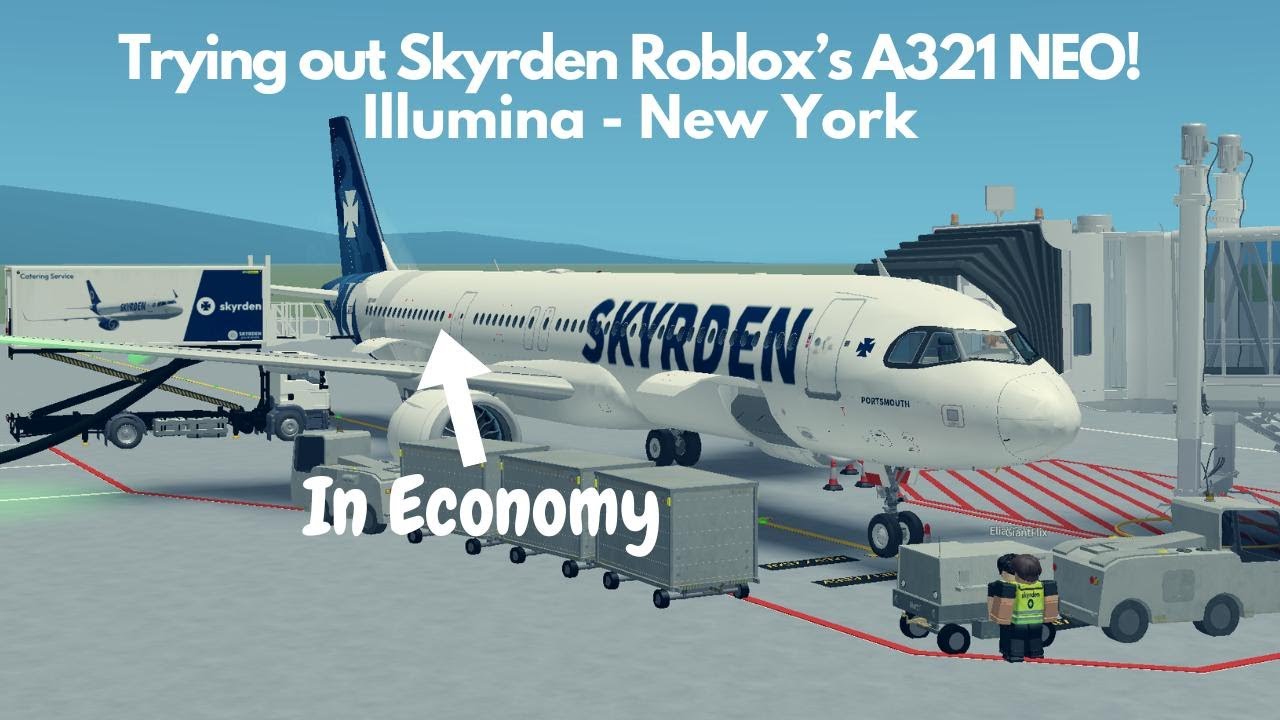 I Tried out Skyrden Roblox's Airbus A321 NEO! (Economy) #roaviation # ...