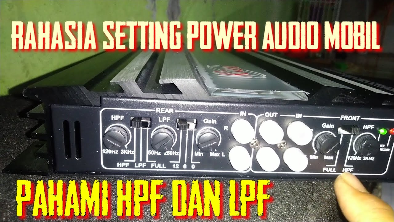 setting power audio mobil - YouTube