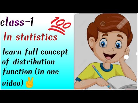 What is distribution function and their properties - YouTube