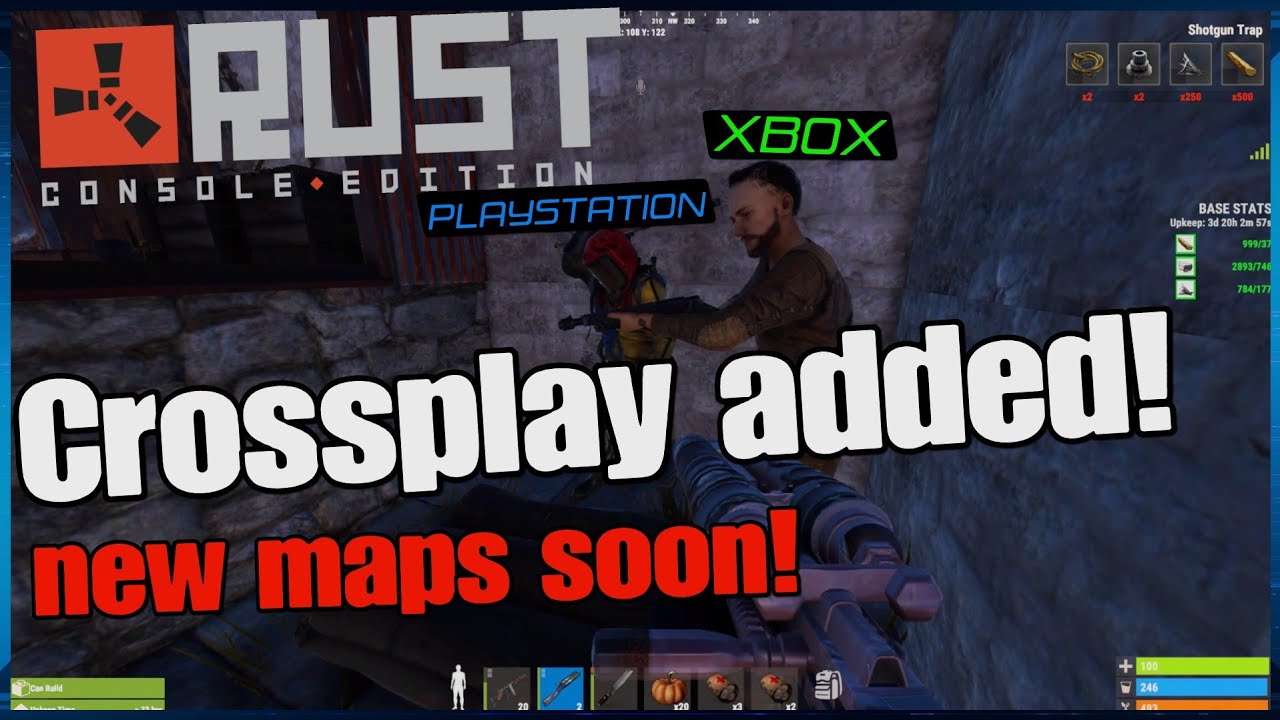 Crossplay added RUST for consoles PlayStation & XBOX plus new map seeds ...