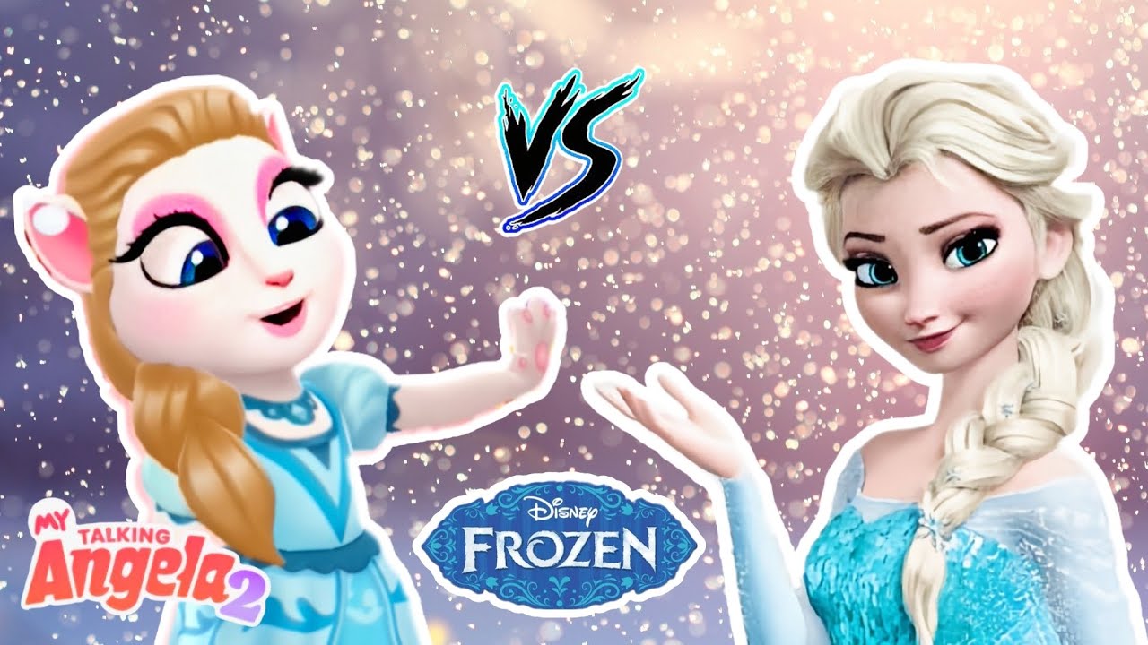 My Talking Angela 2 - Angela vs Frozen Elsa 👸👸 - YouTube