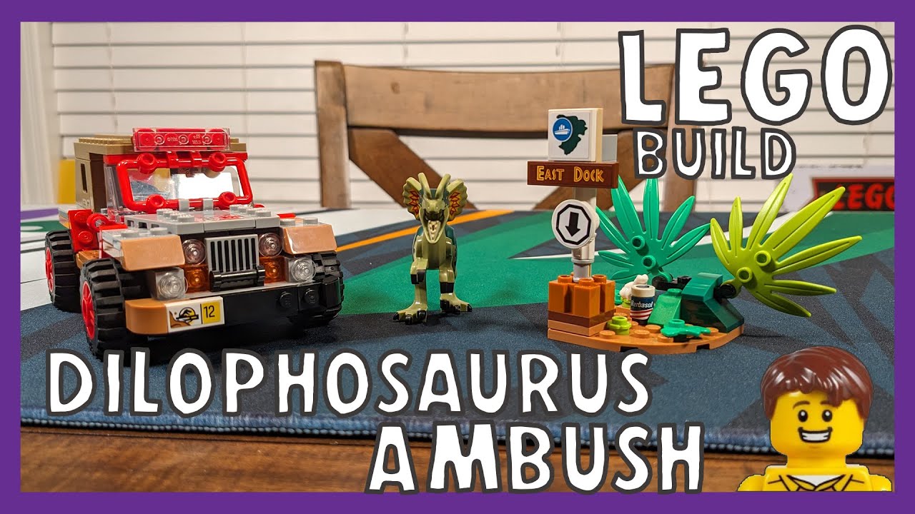 Lego Dilophosaurus Ambush Build and Review - Set #76958 - YouTube