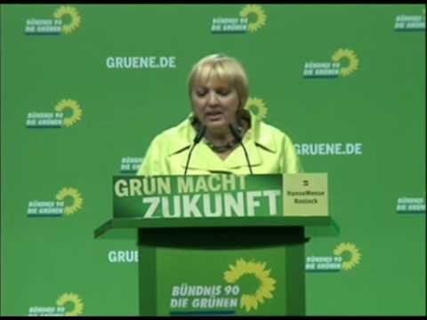 Politische Rede von Claudia Roth auf der BDK Rostock - YouTube
