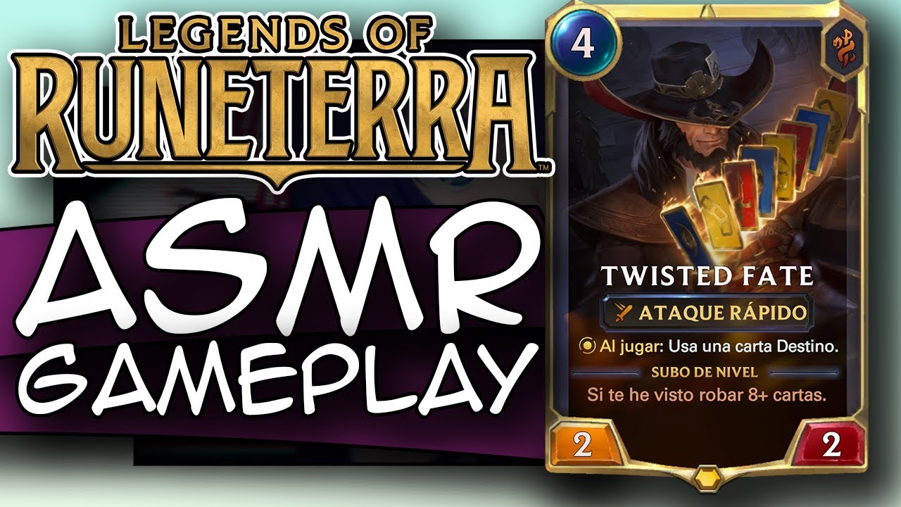 💙 Este ASMR de LEGENDS OF RUNETERRA es PERFECTO 💚 MAZO TWISTED FATE ASMR GAMEPLAY - YouTube