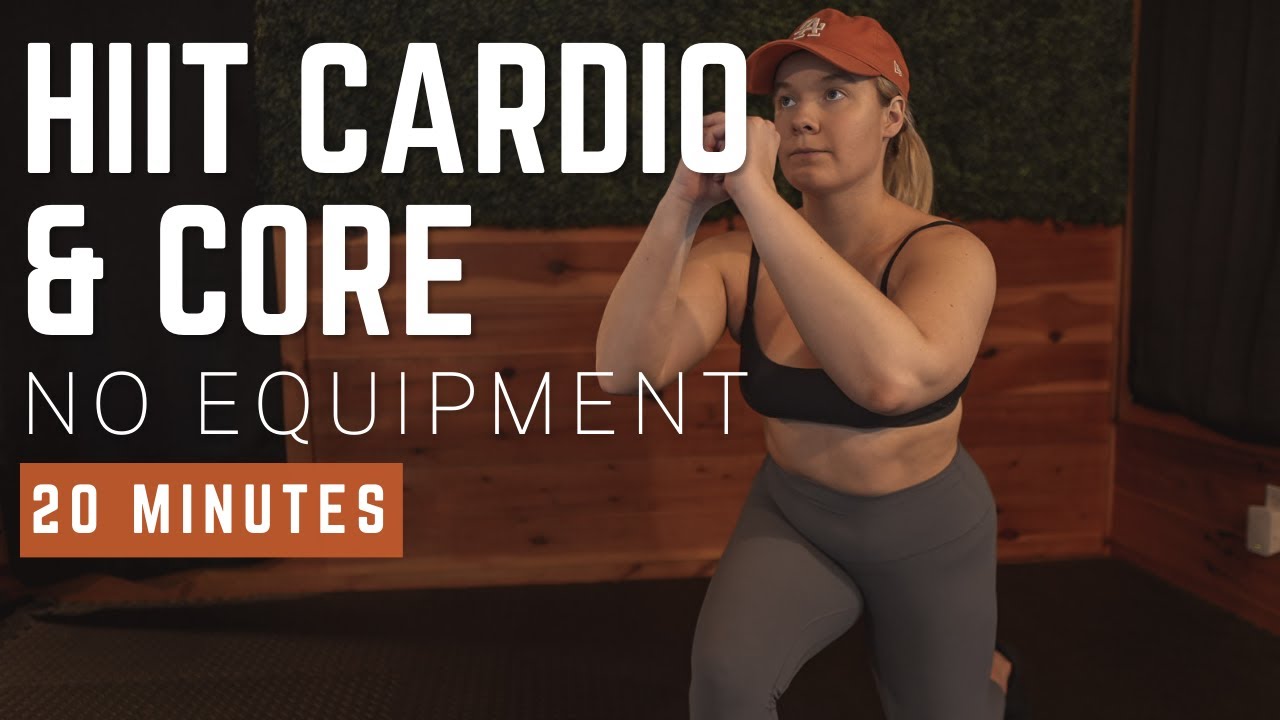 20 Minute HIIT Cardio Workout (No Equipment) - YouTube