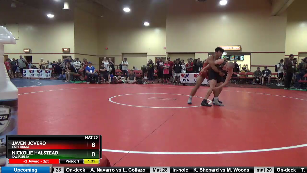 16U 182 Javen Jovero California Vs Nickolie Halstead California - YouTube