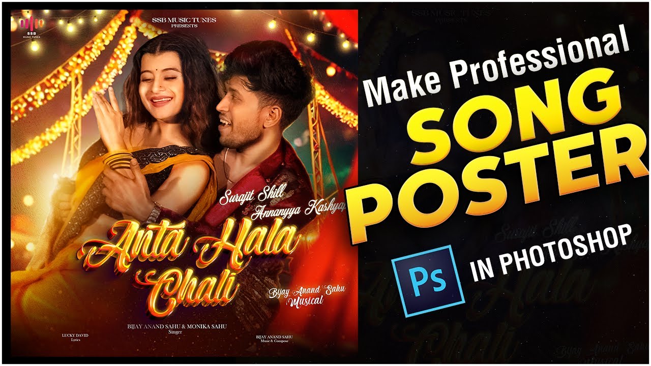 Commercial SONG POSTER Design | Photoshop Tutorial 2025 - YouTube