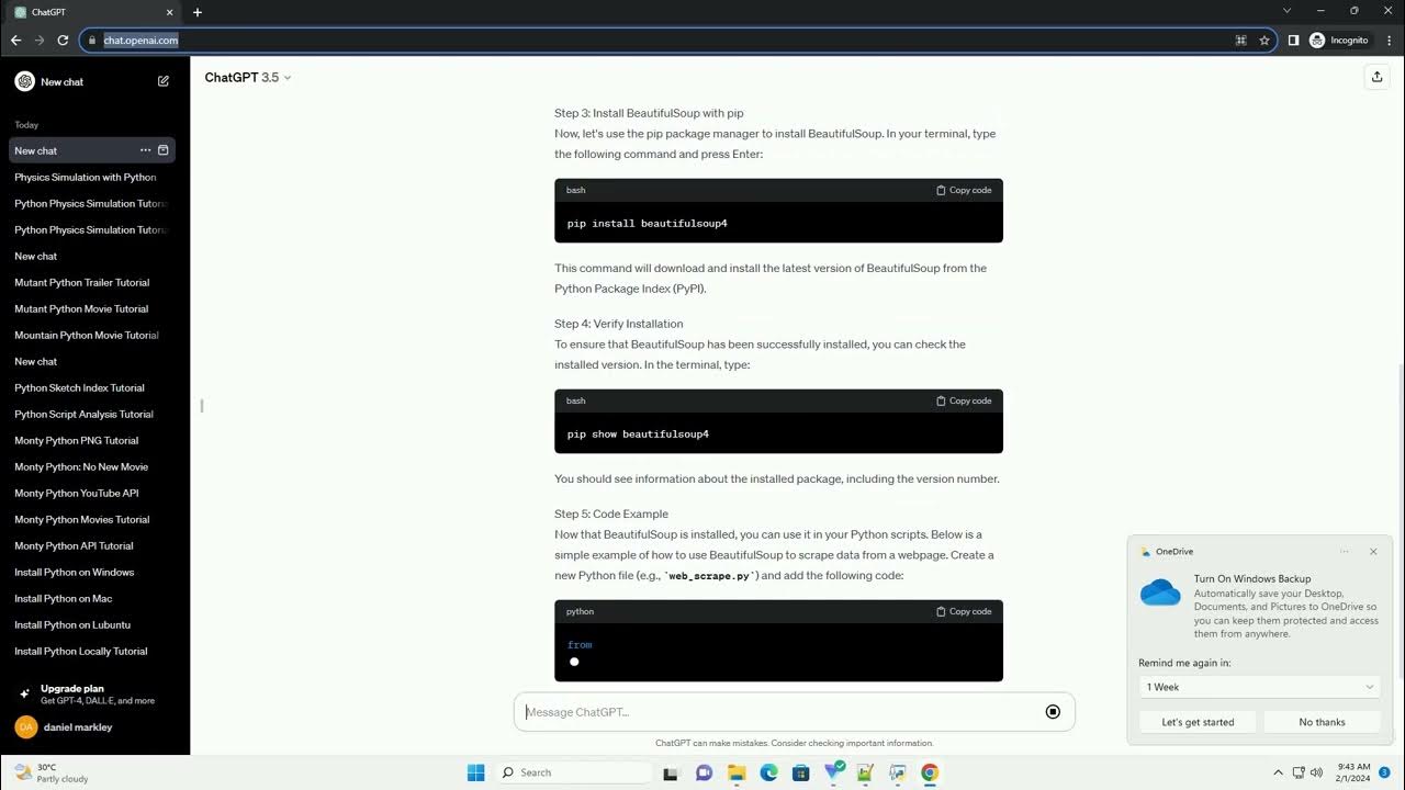 pip install bs4 python 3 - YouTube
