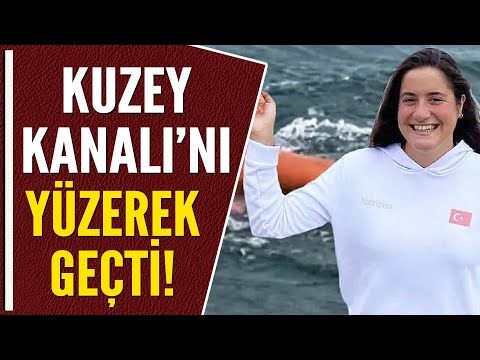 KUZEY KANALI'NI YÜZEREK GEÇTİ!