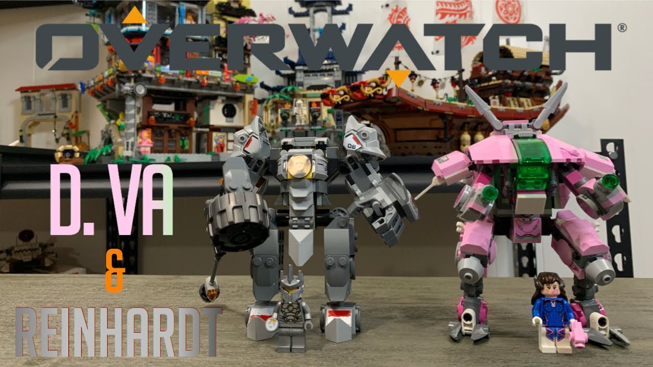 LEGO Overwatch D.Va & Reinhardt - Review - YouTube