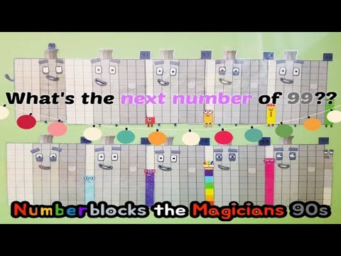 Numberblocks the Magician 90! Final sum solving 91-100 - YouTube