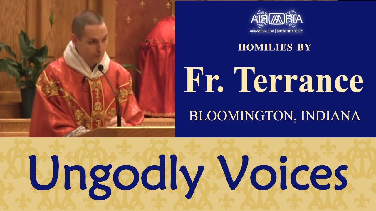 Unlikely Choices, Ungodly Voices - Nov 30 - Homily - Fr. Terrance - YouTube