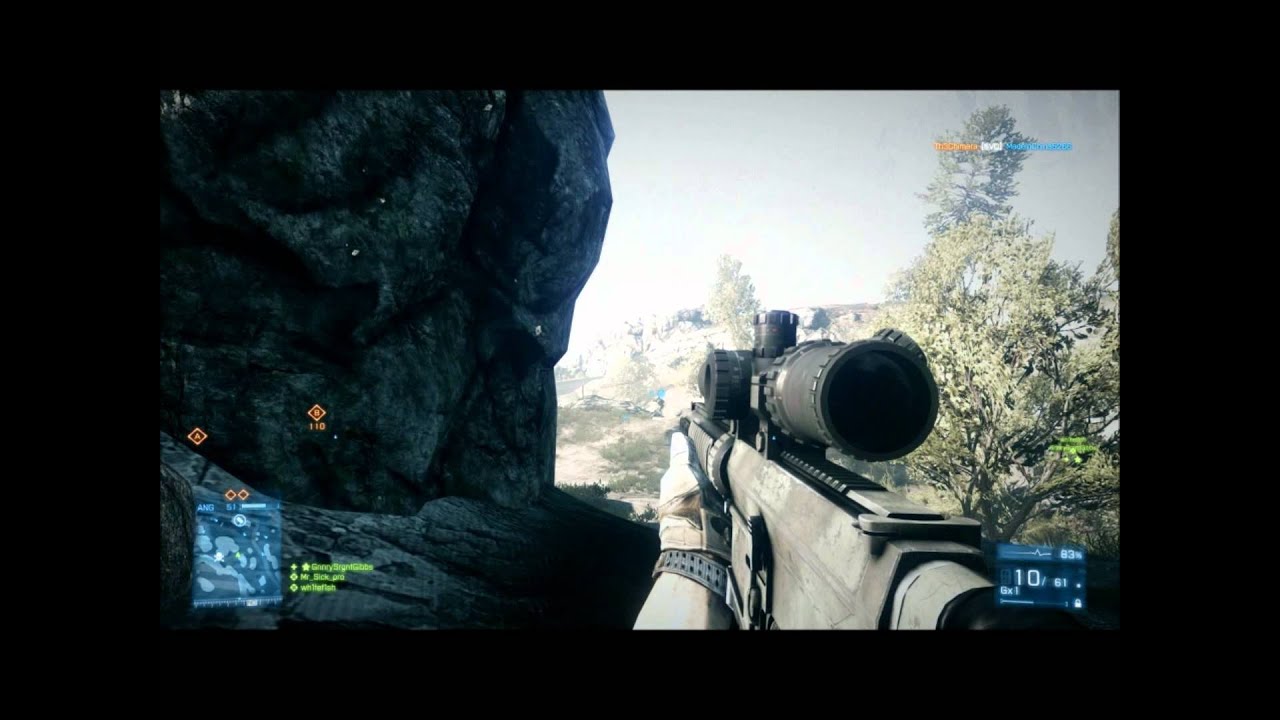 Battlefield 3 Sniper Gameplay - YouTube