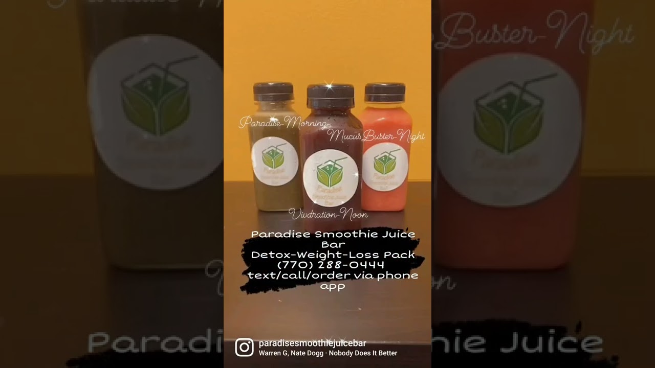 Paradise Smoothie Juice Bar - Detox Package - YouTube