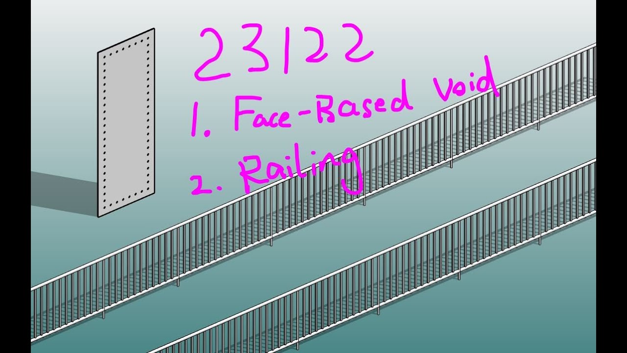 23122 - Face Based Void Family & Railing Exercise - YouTube