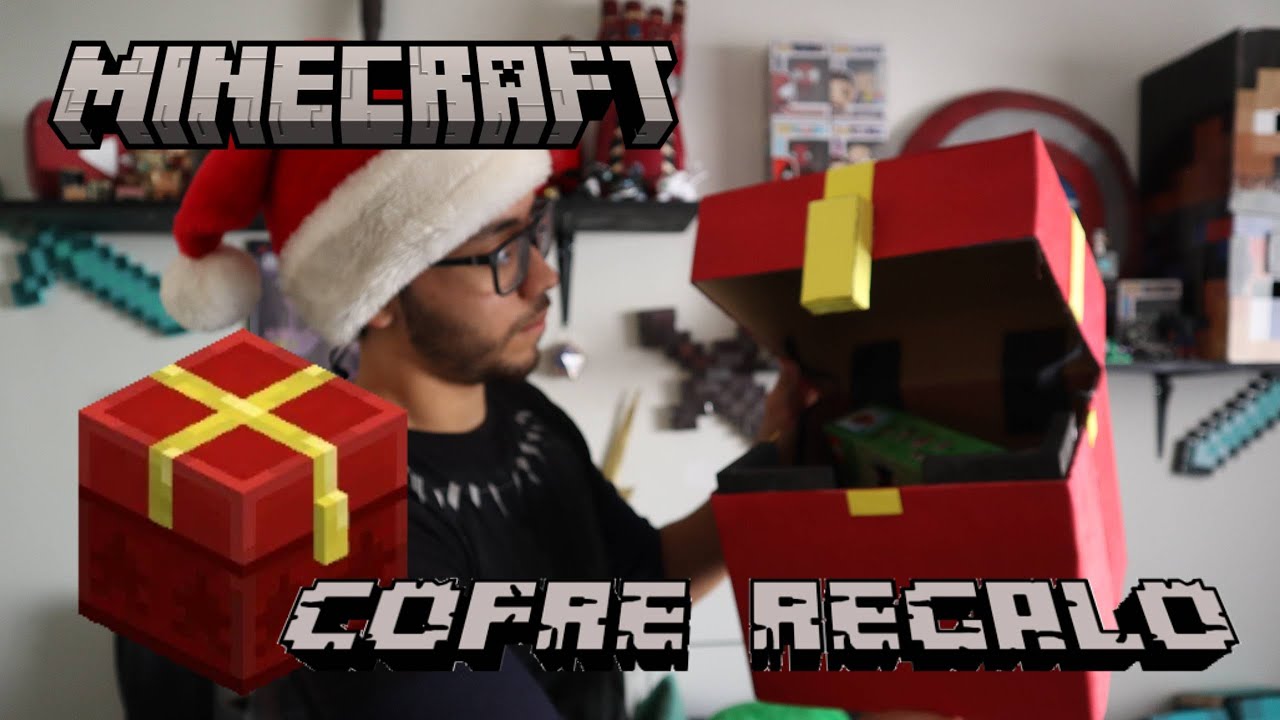 COMO HACER UN COFRE REGALO DE MINECRAFT | AAIRONP - YouTube