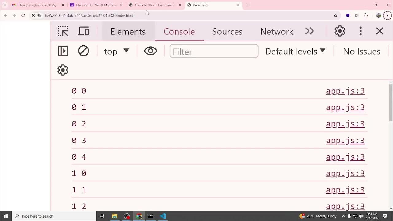 JavaScript | Class 11 | For Loop | Changing Case | [Urdu/Hindi] Batch 11 - YouTube