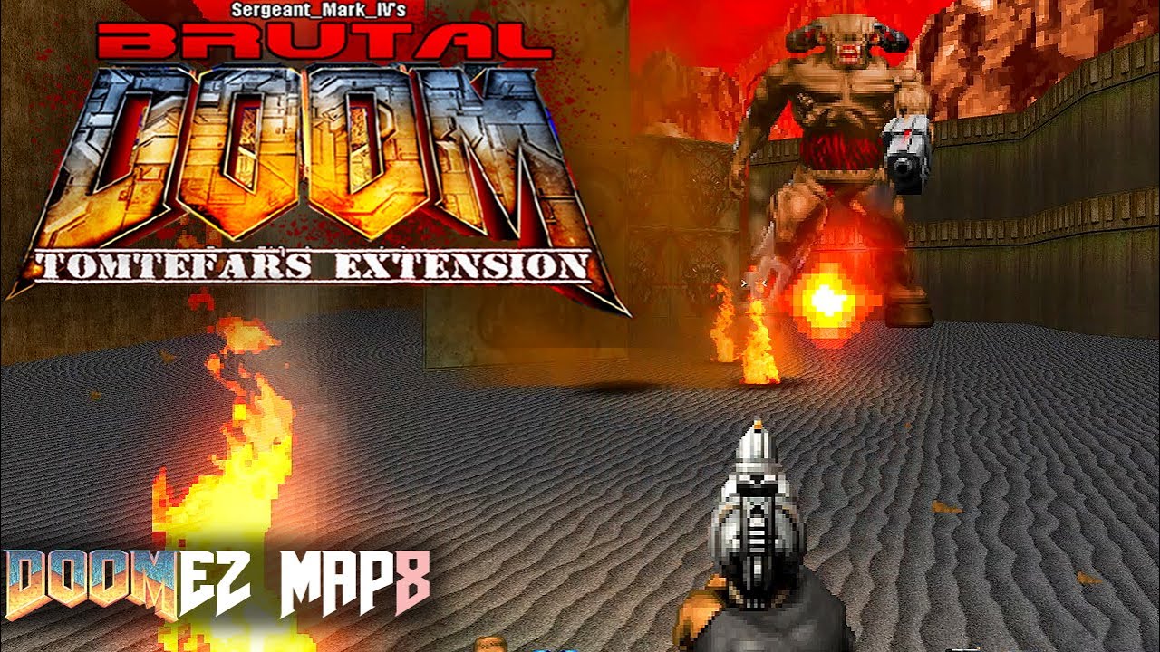 Brutal Doom E2M8, 100% secrets [HD Textures zdoom dhtp, DoomMetal ...