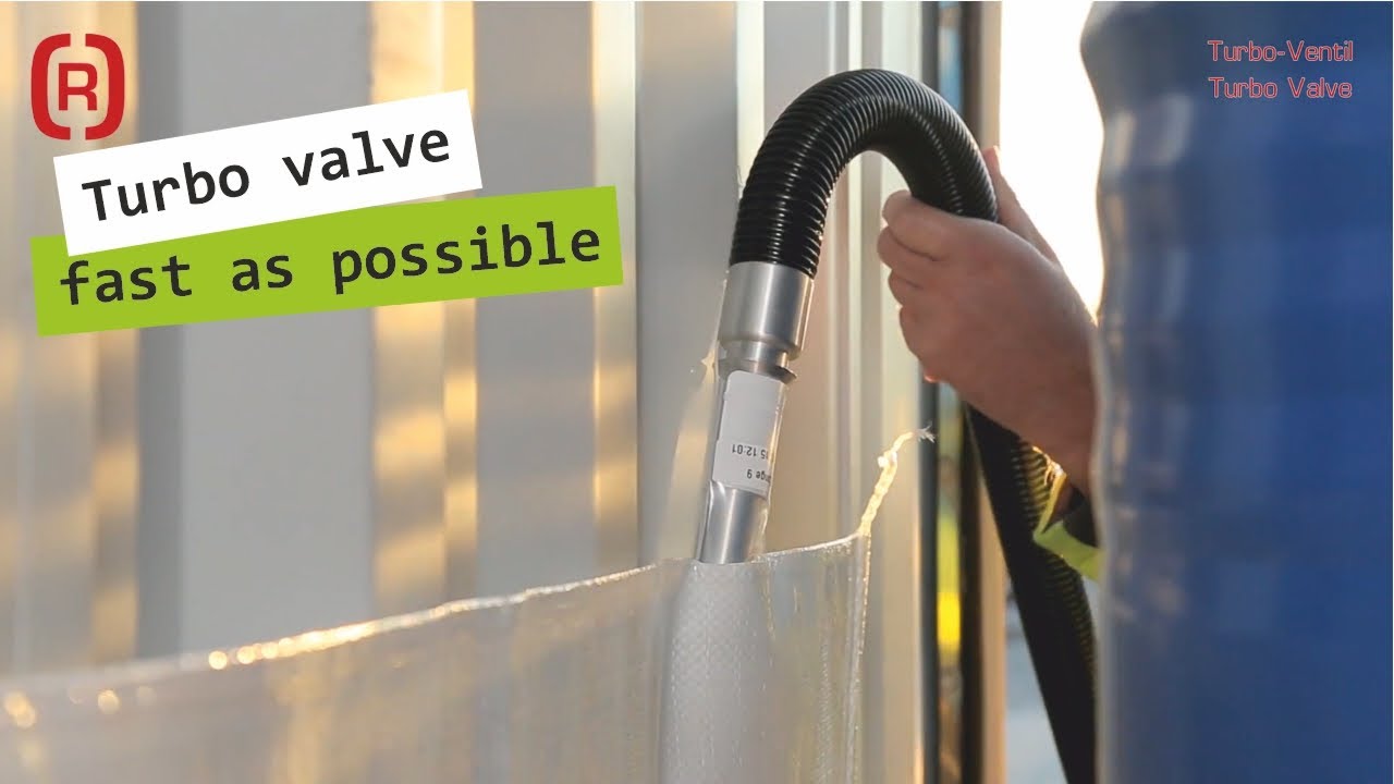 Turbo valve for fast filling of dunnage bags - YouTube