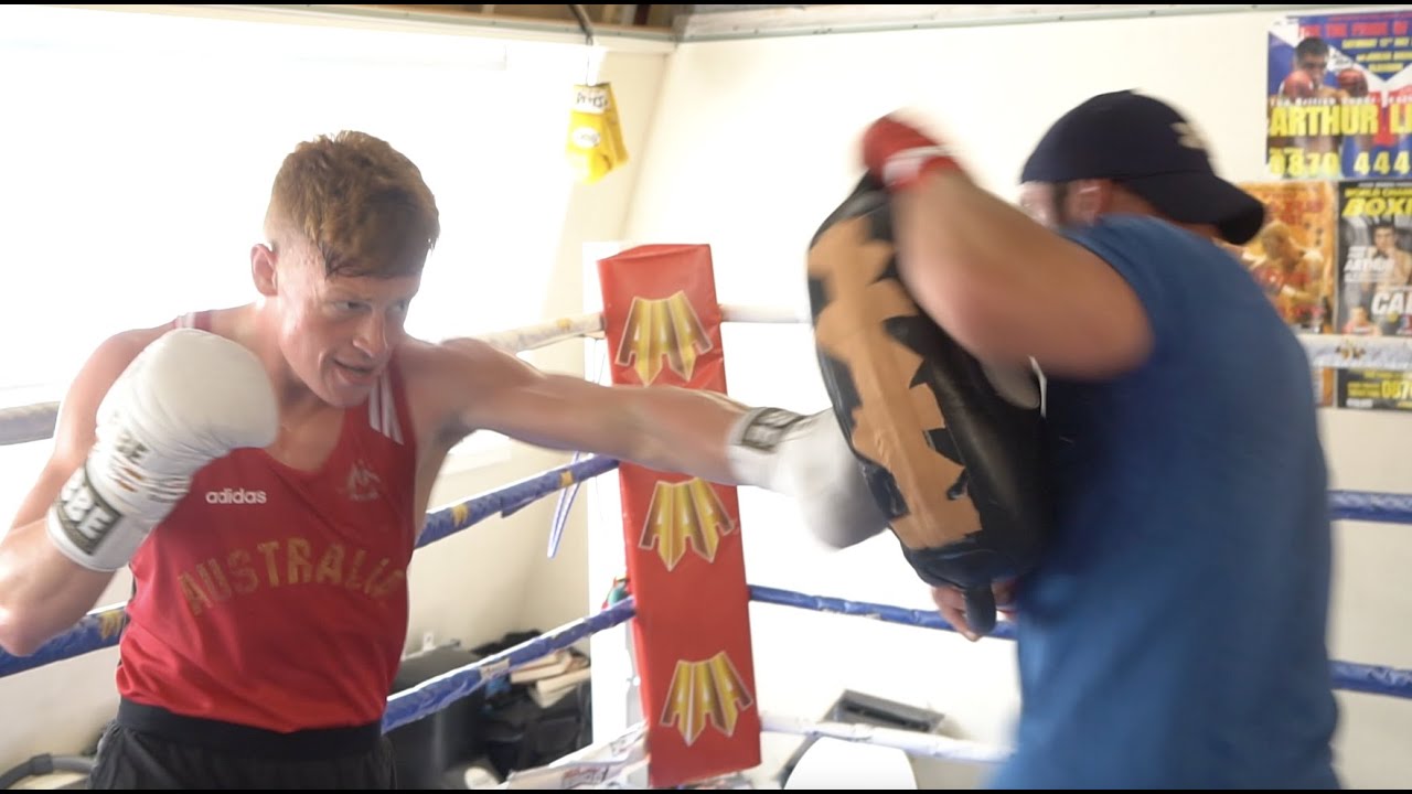 OLYMPIC DREAMS! ALEX ARTHUR JR SMASHES PUNCH CUSHION WITH DAD ALEX AS ...