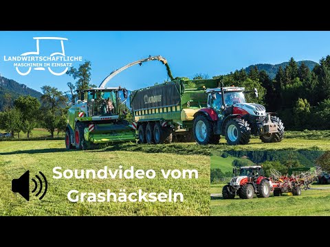 Grashäckseln mit voller Steyr Traktoren Power | 2 Schnitt 2026 | Soundvideo | Claas | Ladewagen | 4K