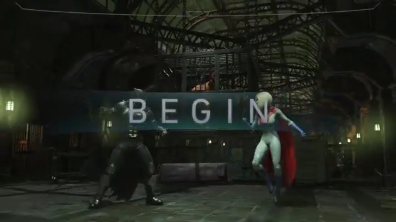 Injustice 2 Batman JLA VS Power Girl 1 VS 1 Fight - YouTube