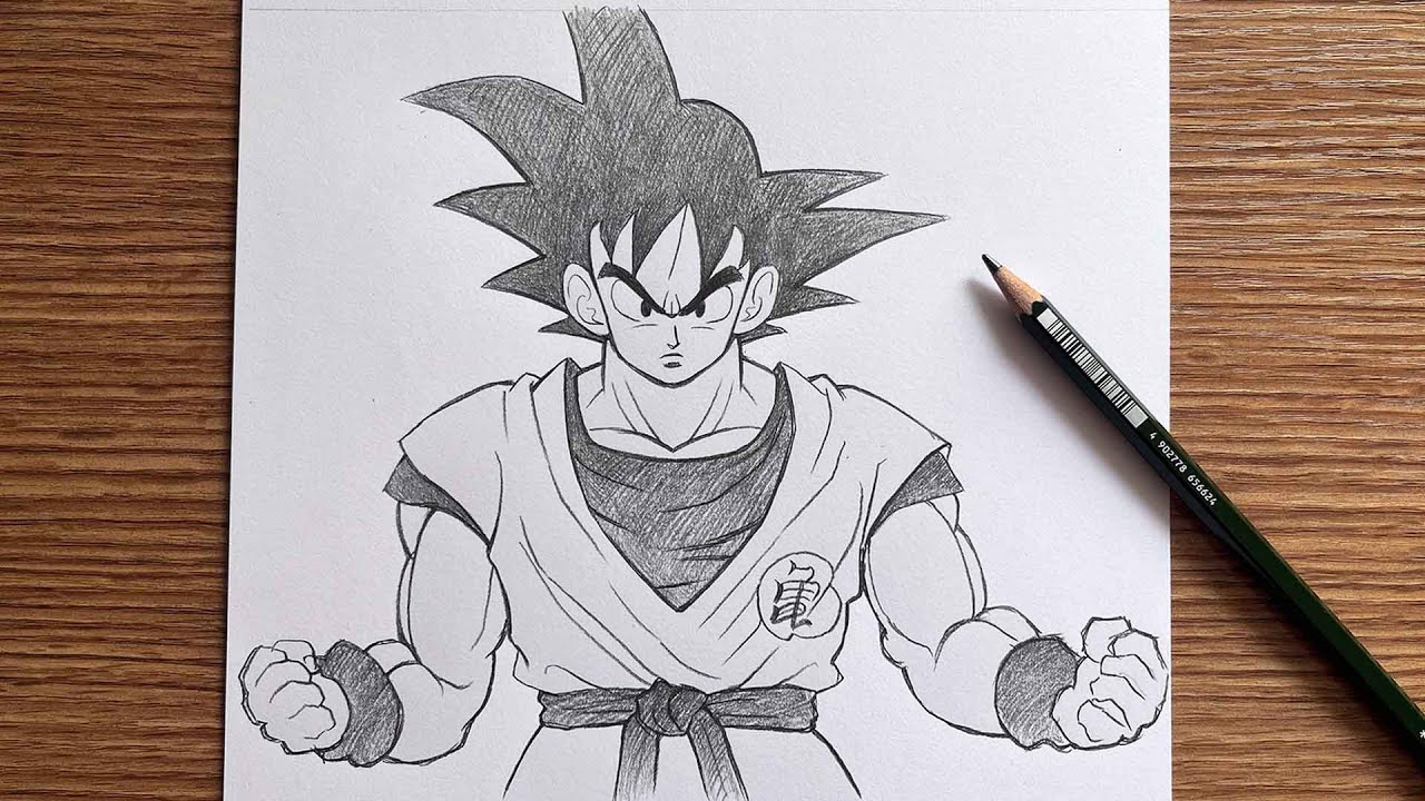 How to draw Goku full body | Easy pencil sketch - YouTube
