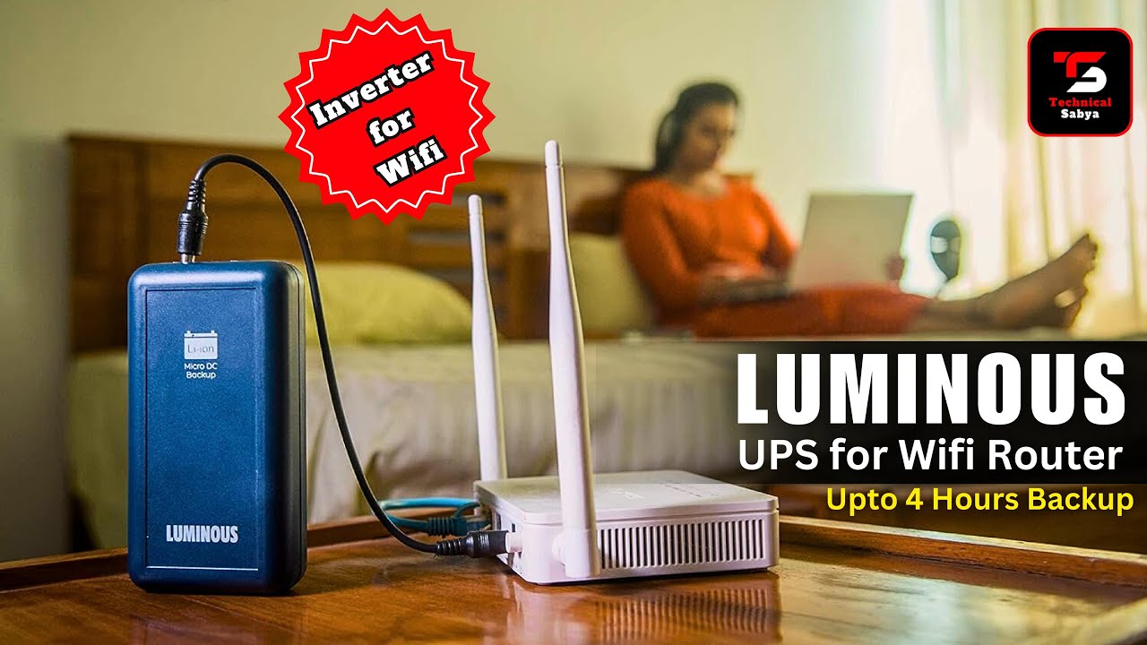 UPS for Wifi Router | Luminous Router UPS | 4 Hours Battery Backup 🔥🔥 ...