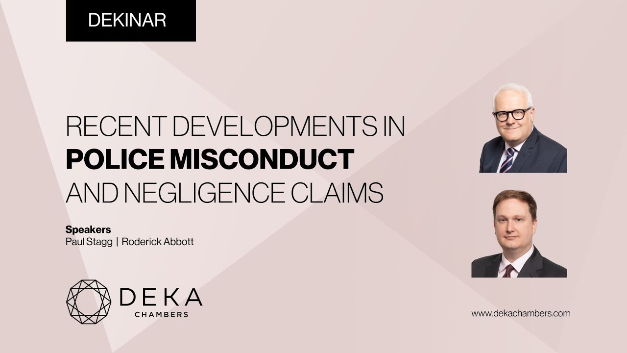 Recent Developments in Police Misconduct and Negligence Claims - YouTube