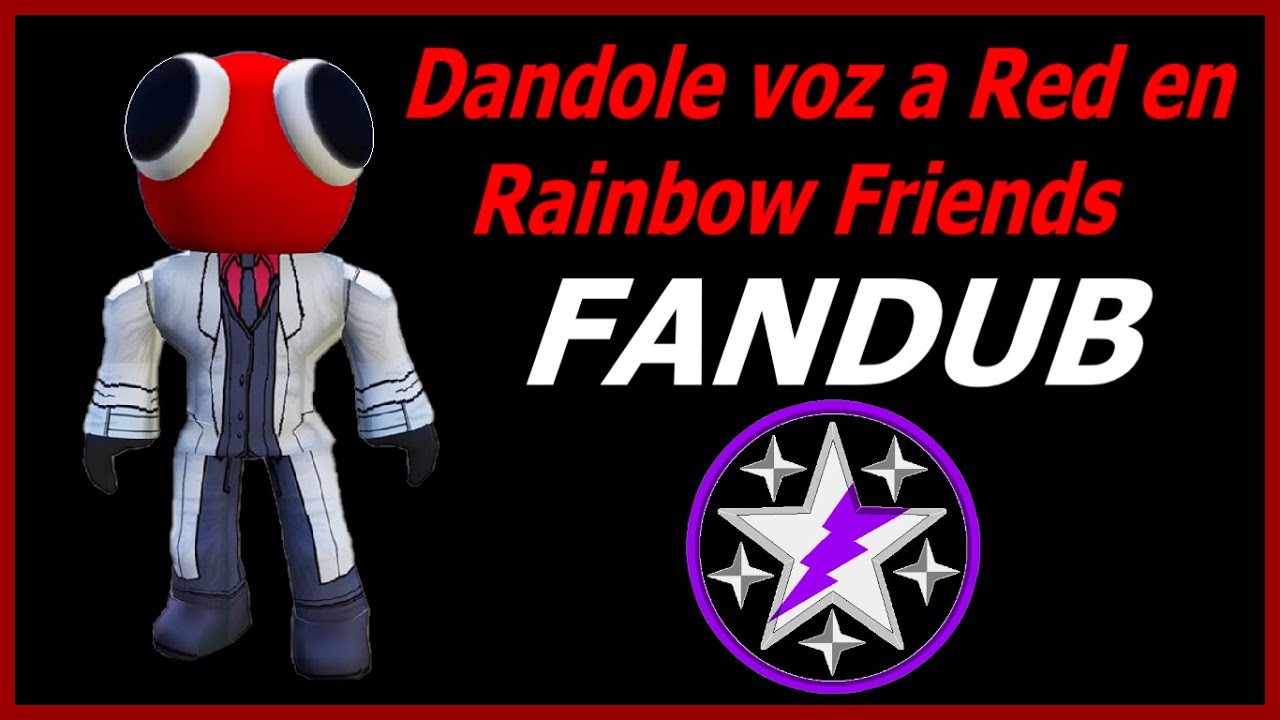 Doblando a RED en español - Rainbow Friends Roblox - YouTube