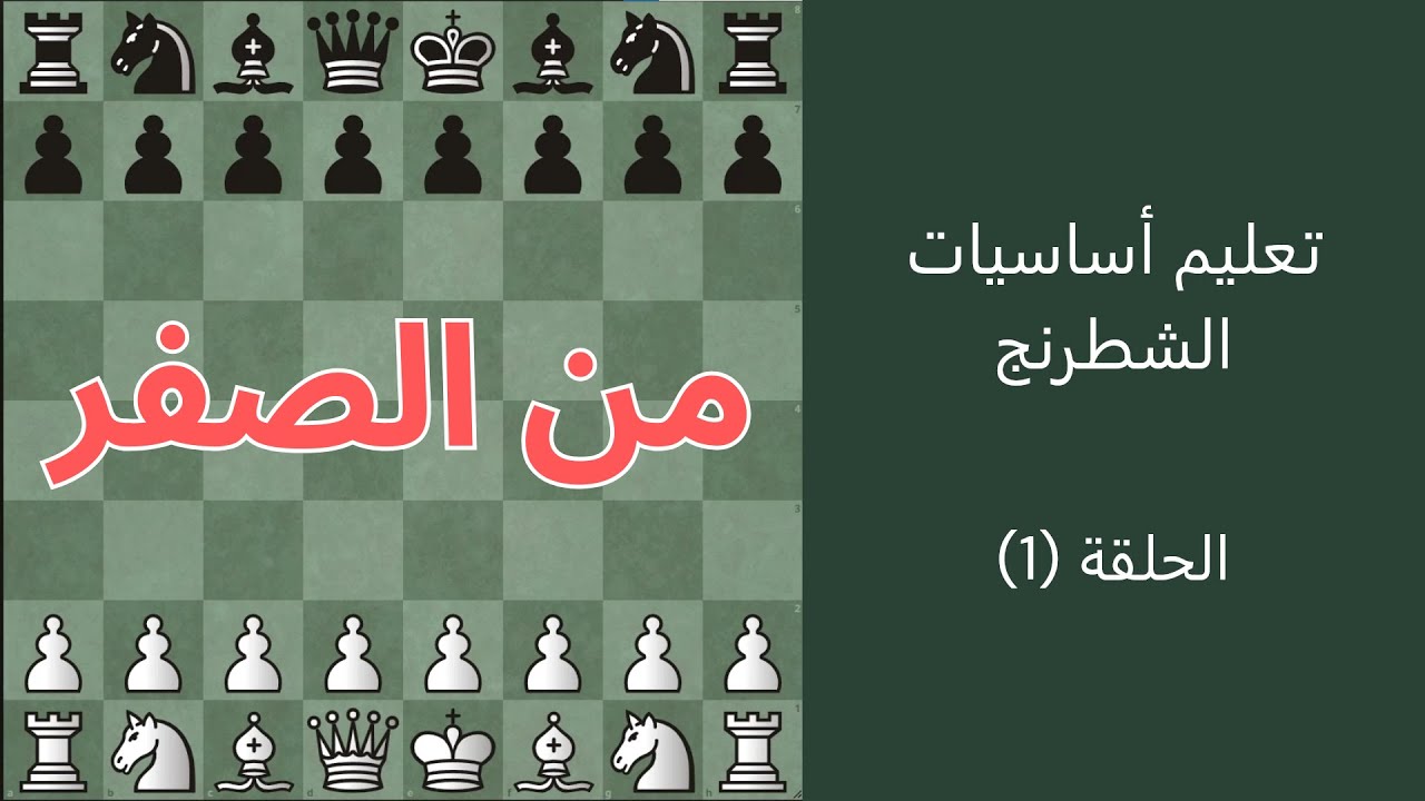 تعليم أساسيات الشطرنج الحلقة 1 Youtube