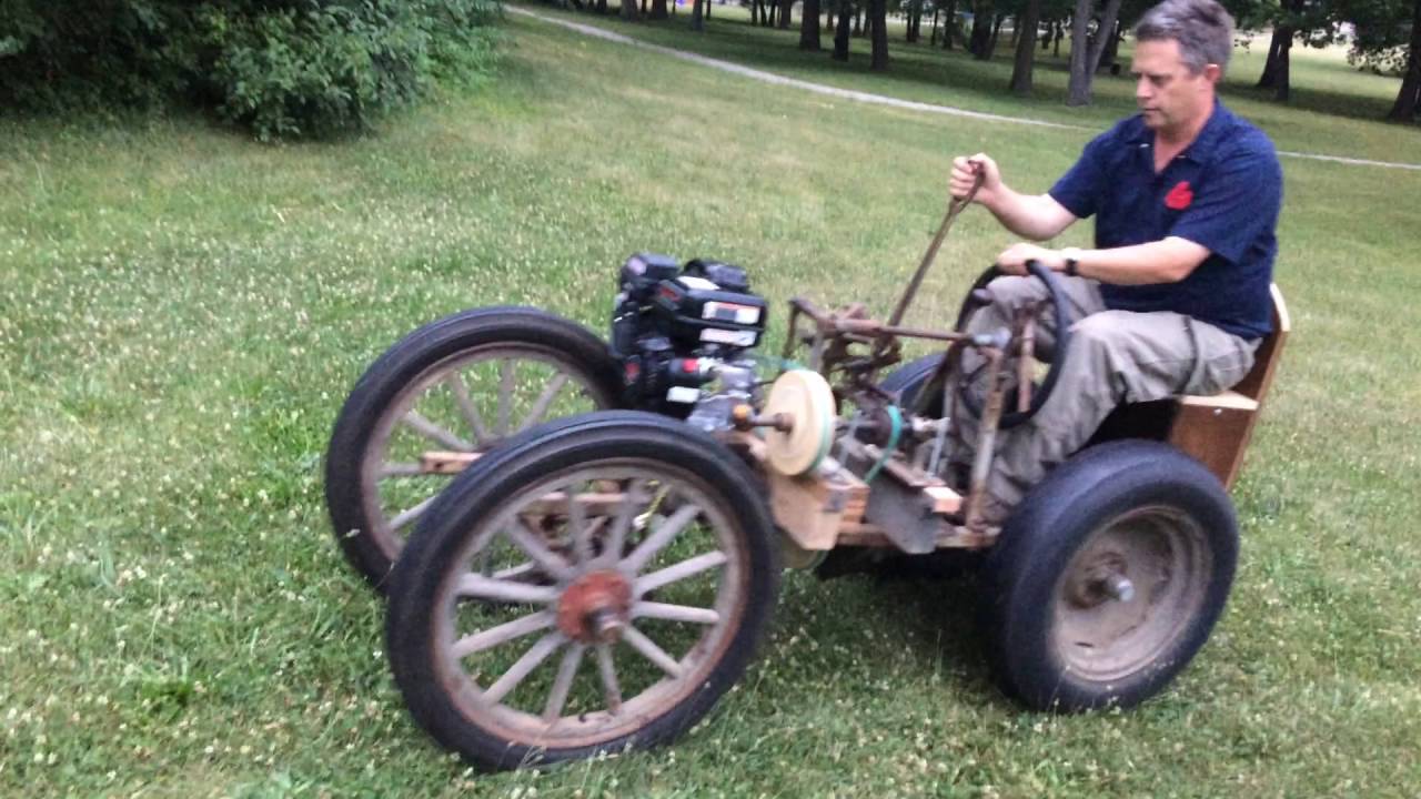 Homemade Model T Tractor Test ride - YouTube