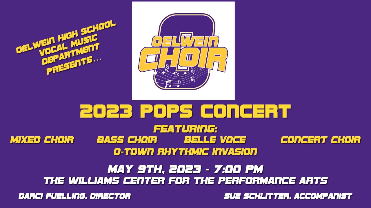 Oelwein High School Vocal Music Department - 2023 Pops Concert - YouTube