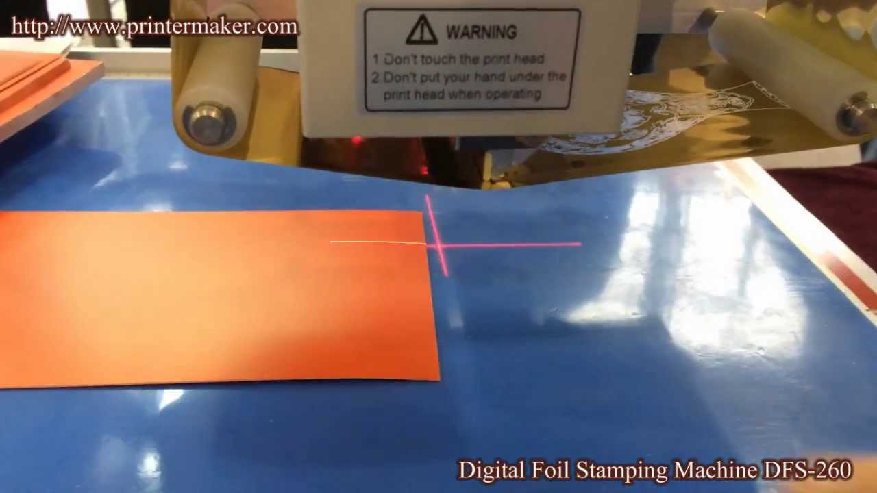 Infrared Positioning Digital Hot Stamping Machine - YouTube