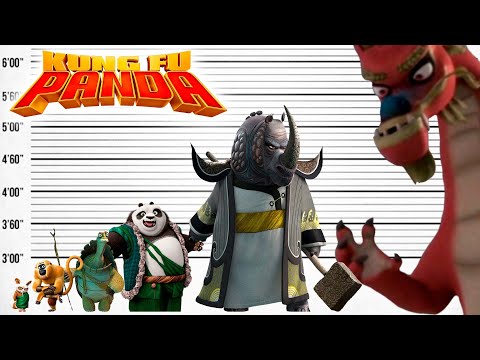 Kung Fu Panda Size Comparison | Biggest Characters of Kung Fu Panda ...