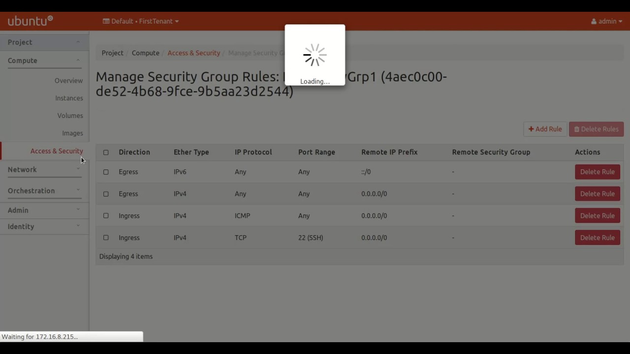5. Configure Tenant Access and Security in OpenStack - YouTube